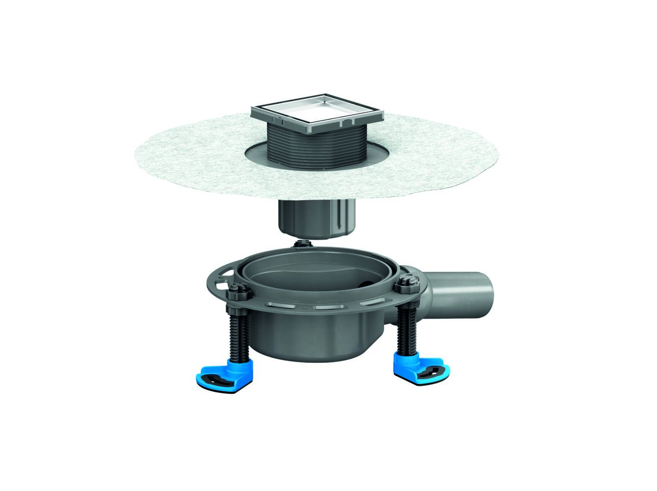 Bodenablauf DallDrain Individual, DN 50, 100 x 100 mm