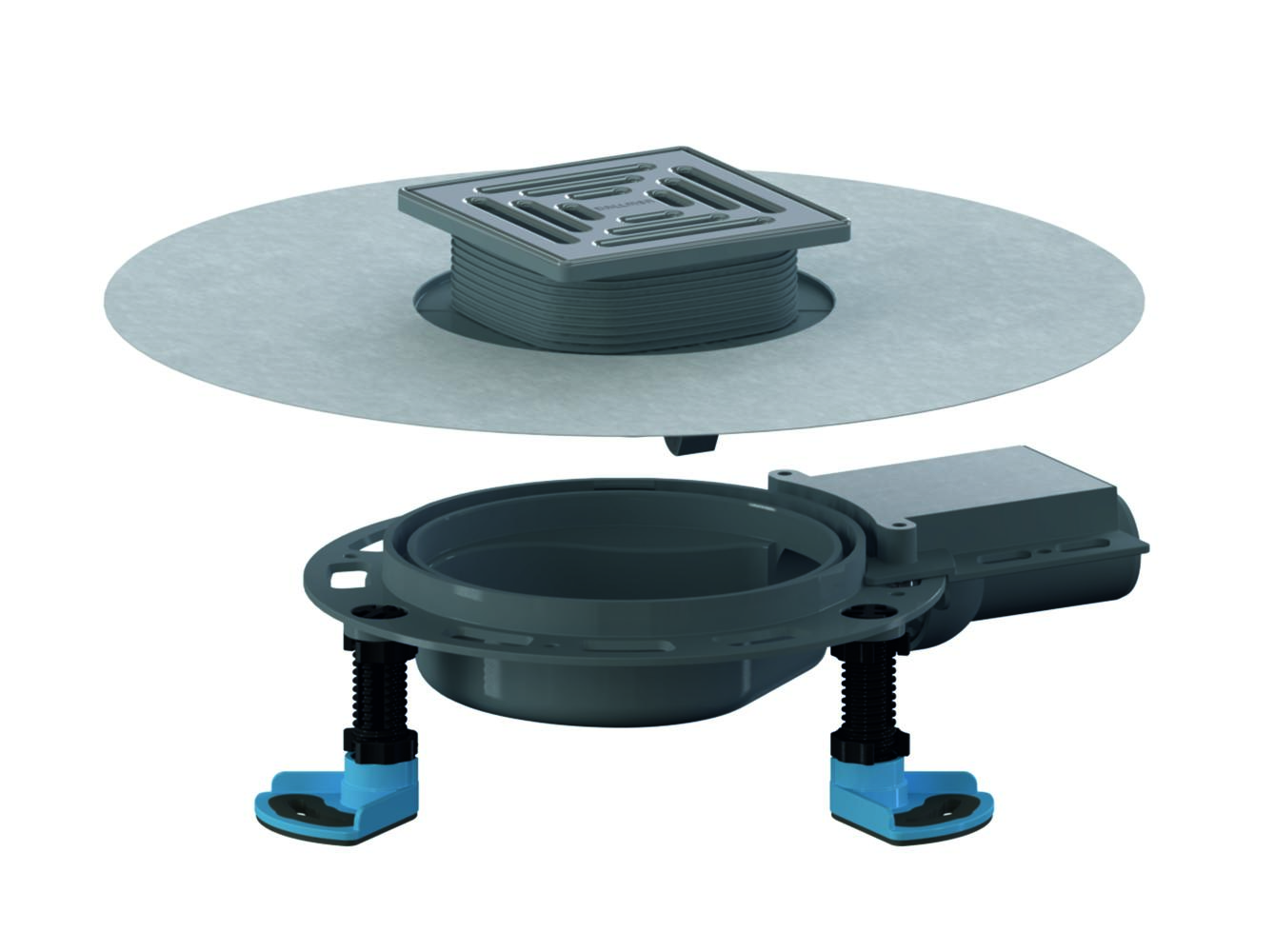 Bodenablauf DallDrain Select Plan, DN 40, 120 x 120 mm