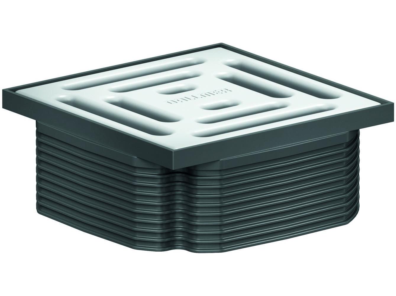 grating DallDrain Pure, white, 100 x 100 mm