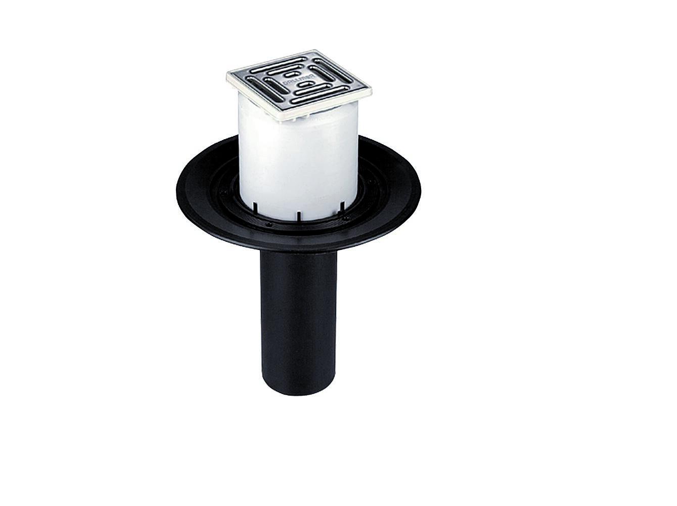 balcony drain type 84 E, DN 50, 100 x 100 mm