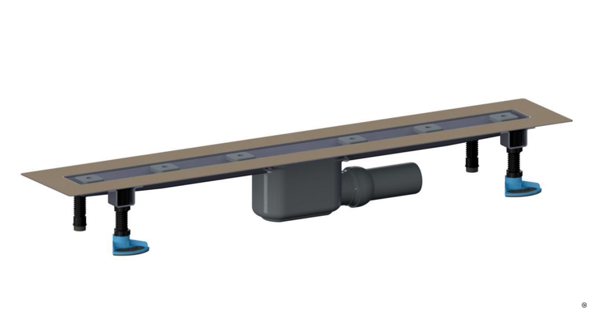 shower channel CeraLine F 500 mm, DN 50