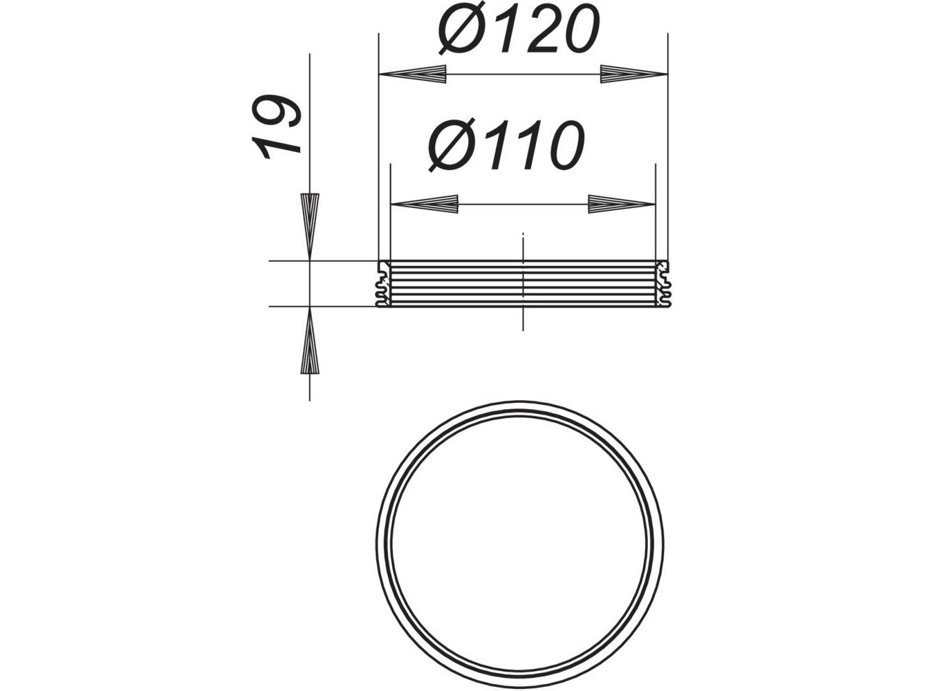 Back flow seal S 10, d: 110 mm