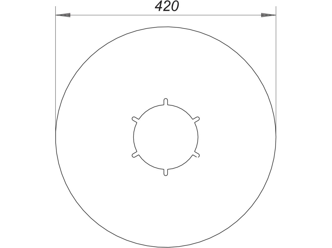 waterproofing collar S 10, EPDM, d: 420 mm